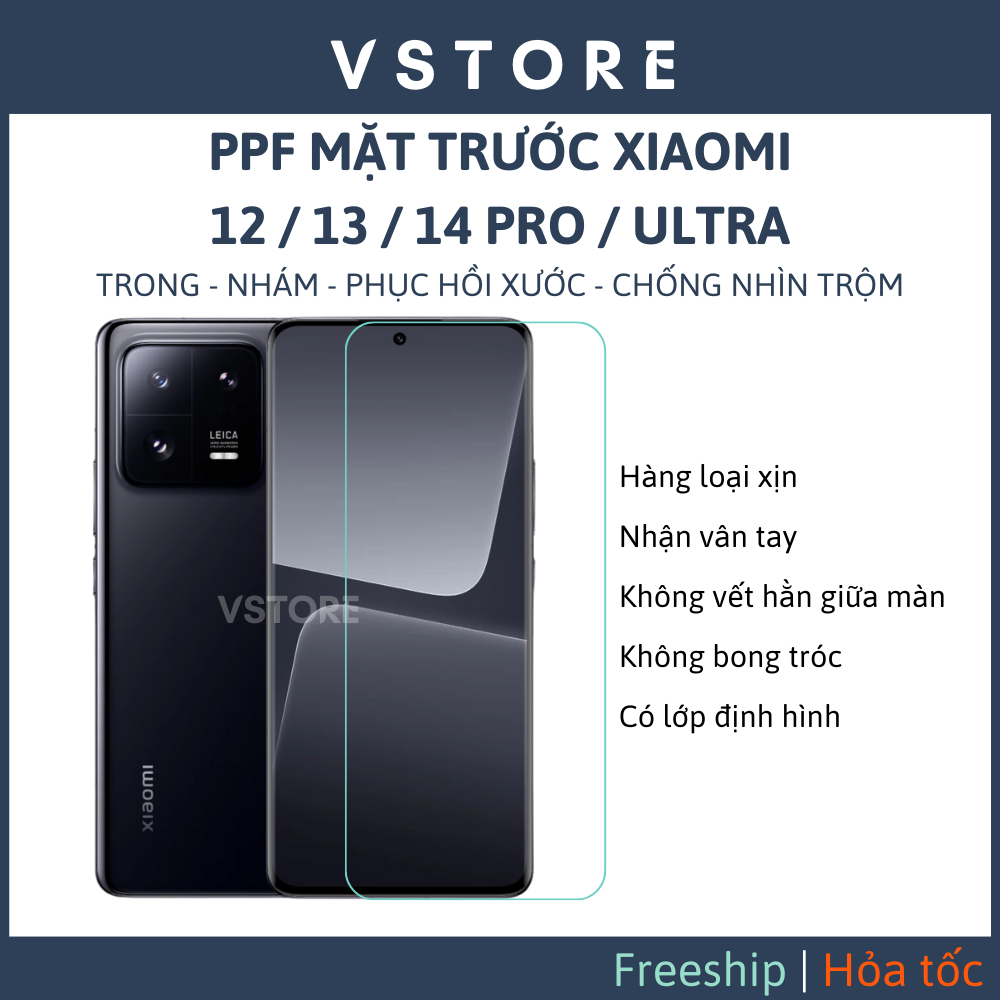 PPF Mặt trước Xiaomi Mi 13 14 Pro Ultra 12X 12S 12T Pro Trong, Nhám, Chống nhìn trộm, UV - PPF 5 ...