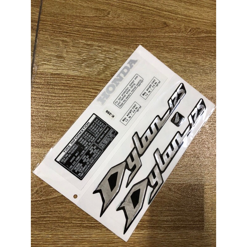 Tem dán xe Dylan 125 (nhựa abs dẻo -zin chính hãng honda ) | Shopee ...
