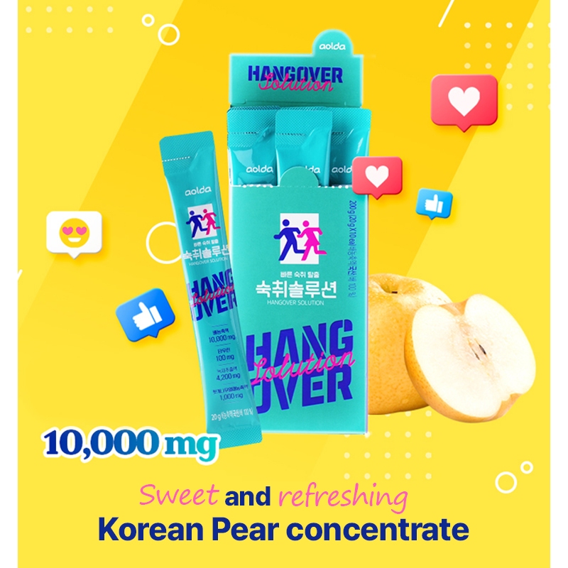 Nước uống trái cây Hangover Solution (Hỗ trợ giải rượu, mát gan) - Xuất ...