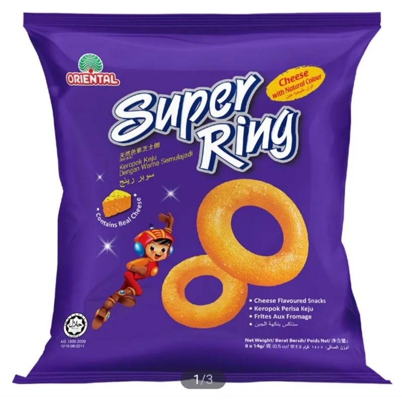 Snack Super Ring Cheese Oriental 112G (8 Gói x 14G) | Shopee Việt Nam