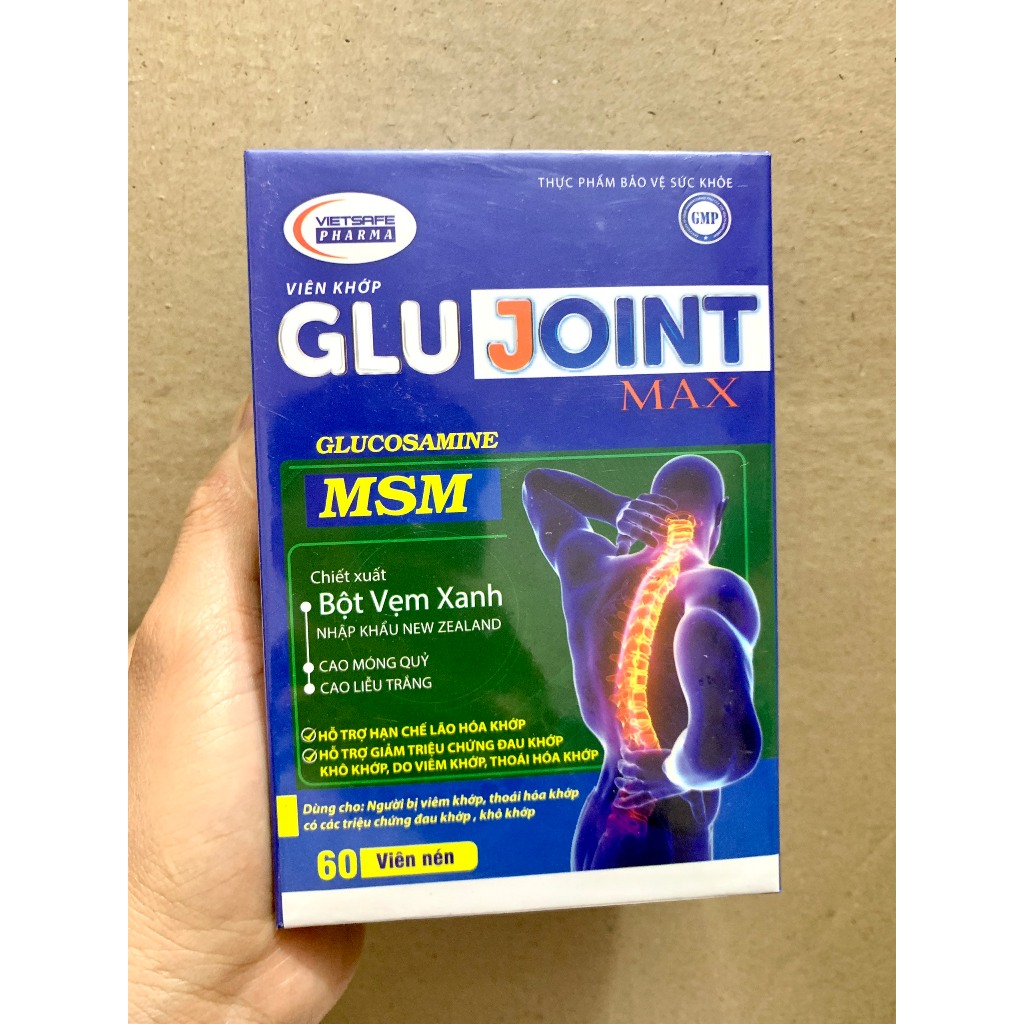 (hộp 60 viên)Viên uống xương khớp Glujoint Vietsafe- Hỗ trợ giảm triệu ...