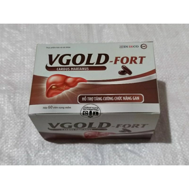 Viên uống bổ gan VGOLD FORT hộp 60 viên - THỰC PHẨM BẢO VỆ SỨC KHỎE ...