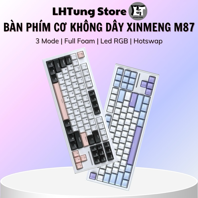 [SẴN GIAO NGAY] Bàn phím cơ không dây Xinmeng M87 Pro V2 3 Mode | Mạch ...