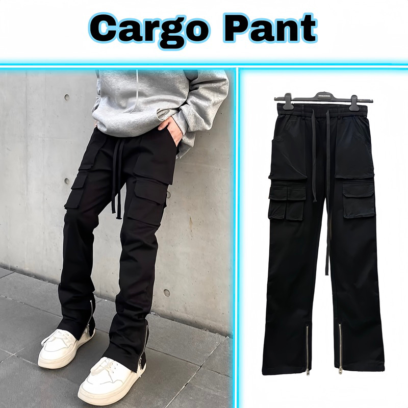 Quần Cargo Pant TÚI HỘP CHAPPER Nam , nữ chất kaki Hàn mềm ống suông ...