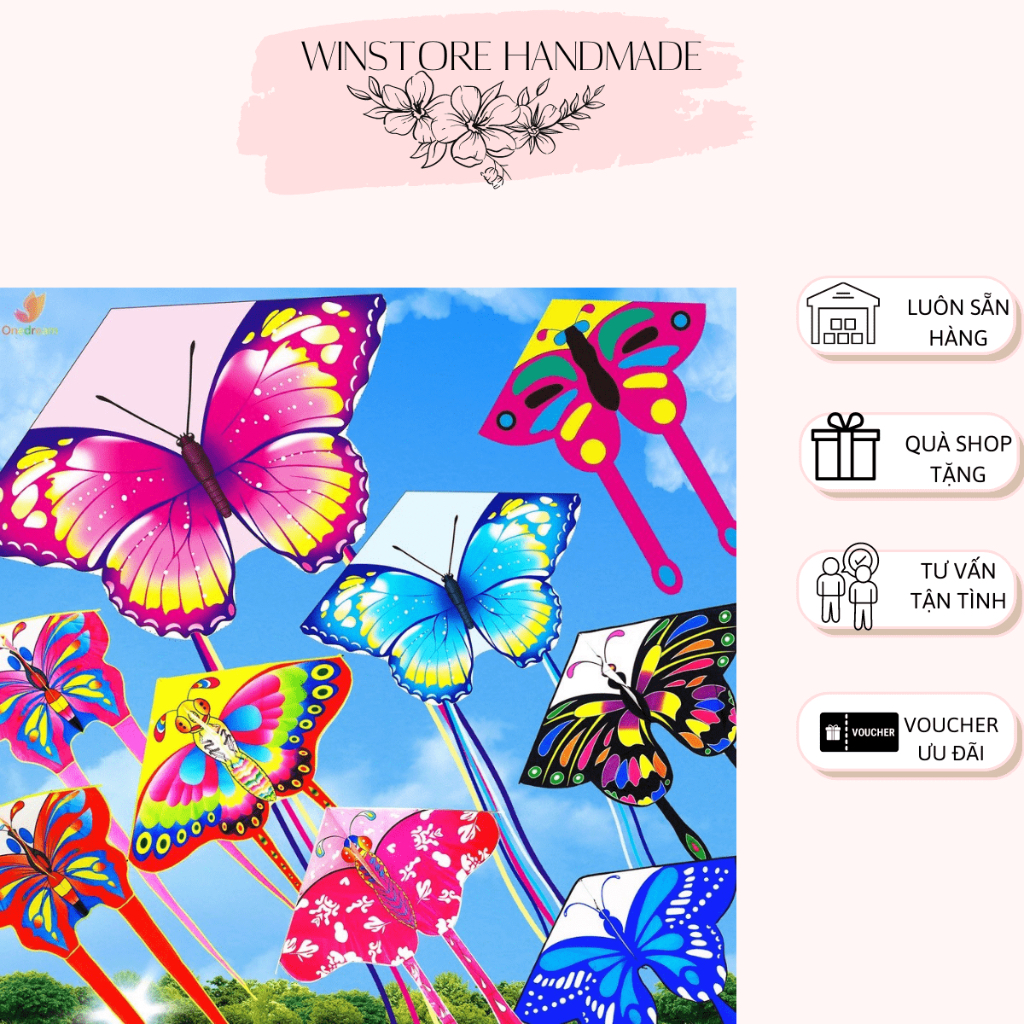 Diều Bướm, Diều Bướm Đại Lớn 3D nhiều mẫu màu sắc kích thước cỡ lớn ...