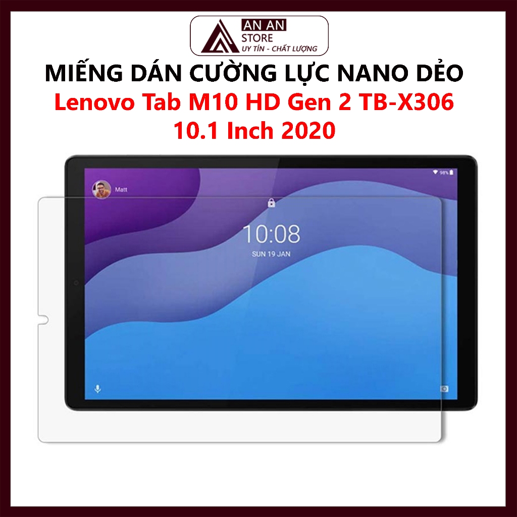 Cường Lực Cho Lenovo Tab M10 HD Gen 2 TB-X306 10.1 Inch 2020 - Dán ...