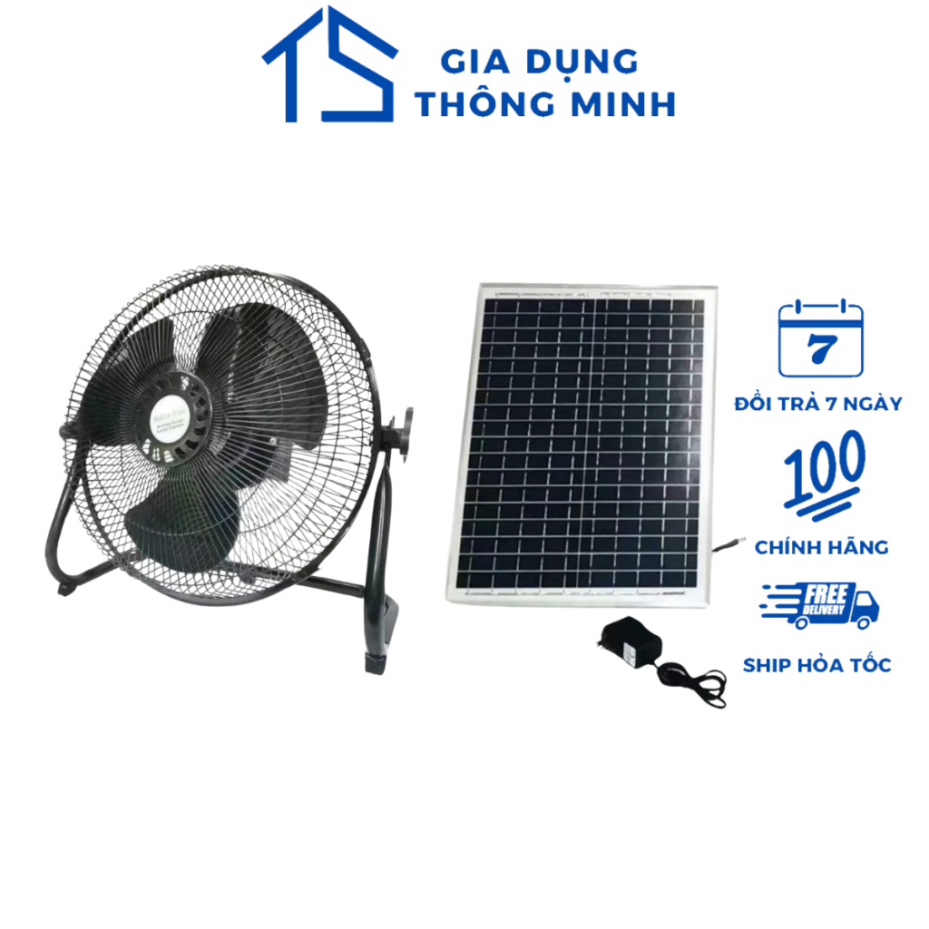 Quạt sạc tích điện năng lượng mặt trời Panano Solar Fans DY 009, thời ...