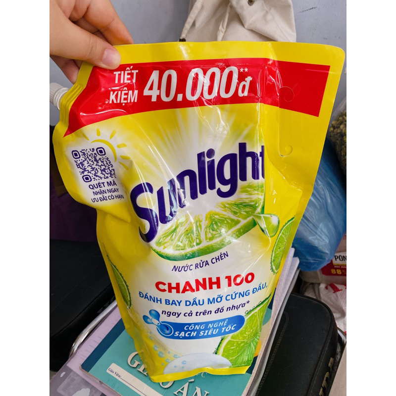 Nước rửa chén Sunlight Chanh 100 túi 3.1 lít | Shopee Việt Nam