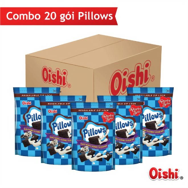 Thùng 20 gói Snack Oishi Pillows 80g các vị | Shopee Việt Nam