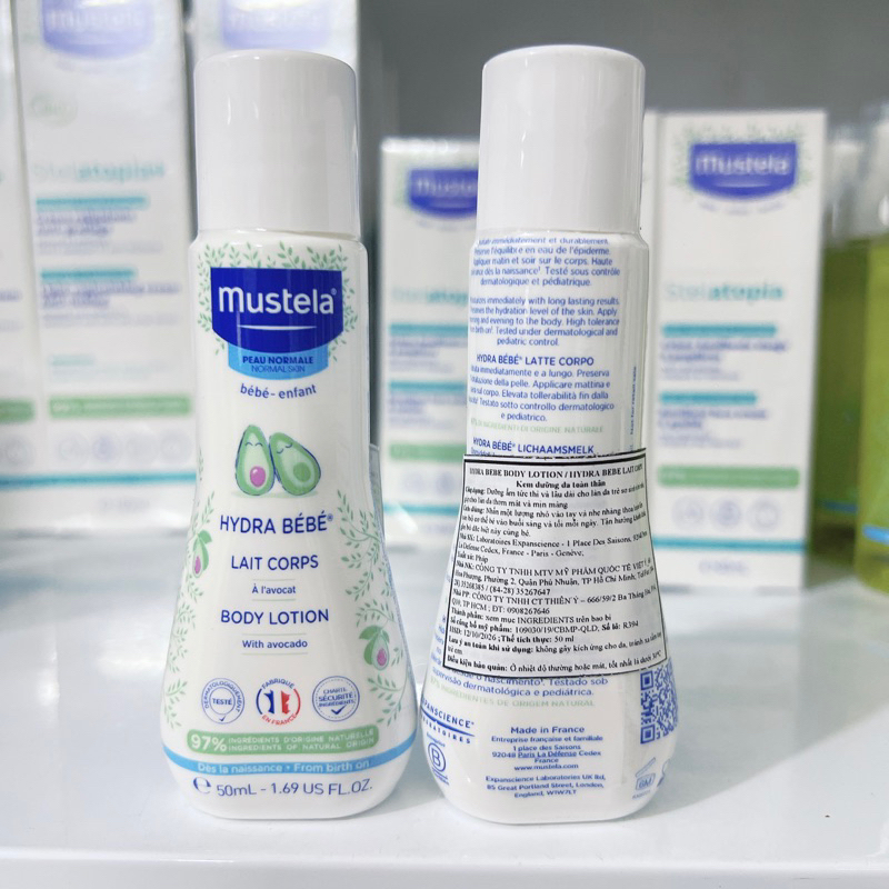 Sữa Dưỡng Ẩm Toàn Thân Cho Bé Mustela Hydra Bebe Body Lotion 50ml ...