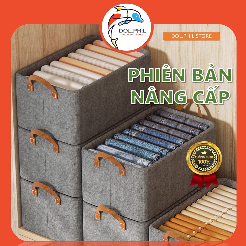 【HÀNG ĐẸP】Hộp Đựng Quần Áo Khung Thép Cao Cấp Rửa Nước Được Dol.phil ...