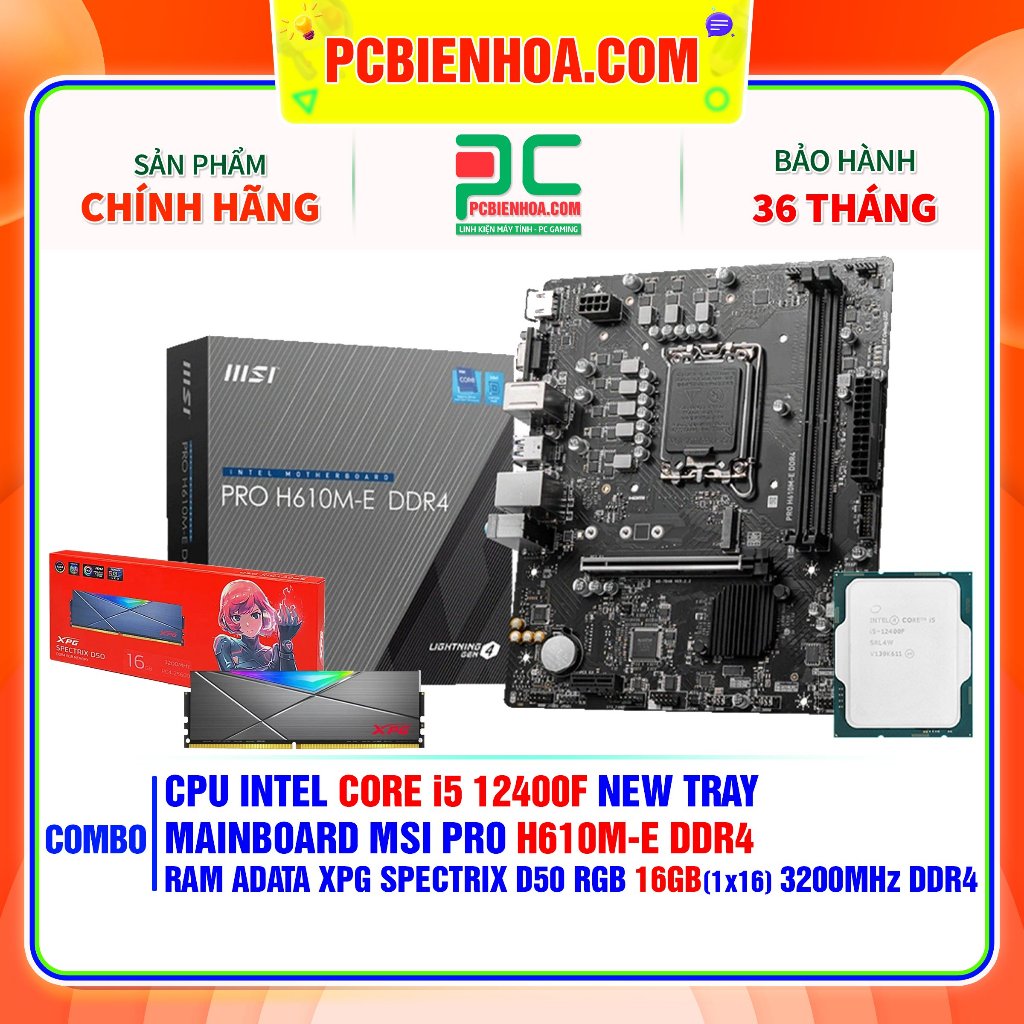 Combo máy tính I5 12400F H610M 32G- 36T | Shopee Việt Nam