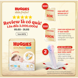 Tã/bỉm dán sơ sinh Huggies Skin Perfect S 80+2 miếng với 2 vùng thấm giảm kích ứng da | Shopee ...