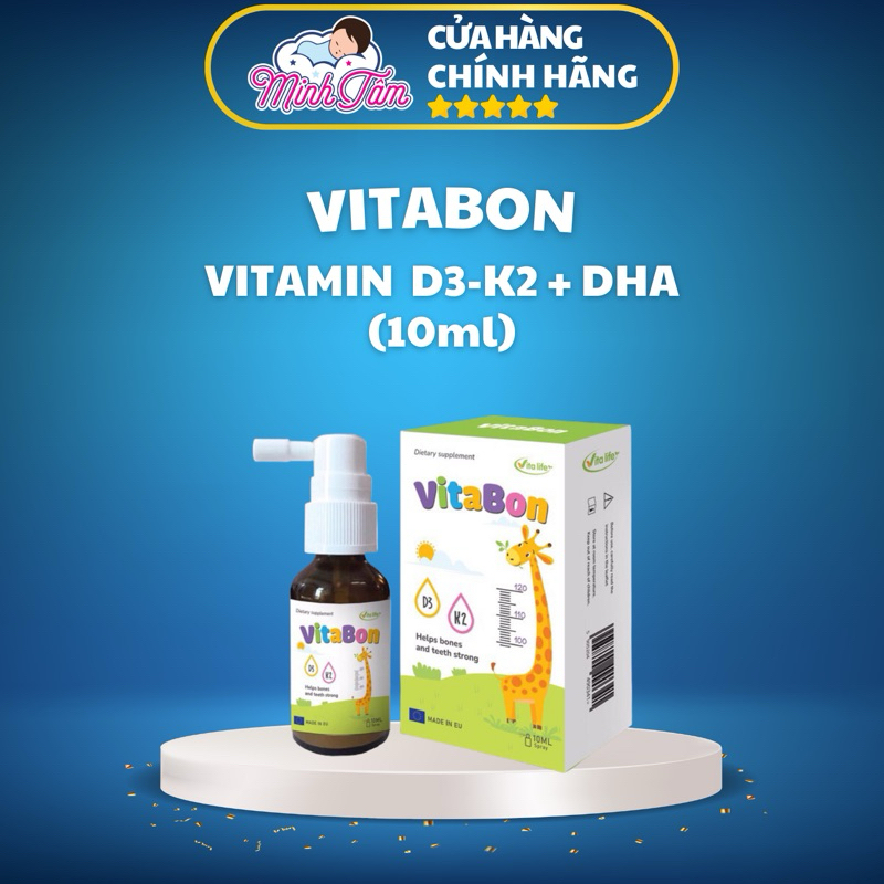 [Kèm quà] VitaBon D3-K2 dạng xịt bổ sung thêm DHA (10ml) | Shopee Việt Nam