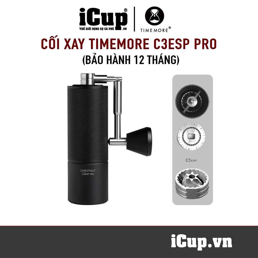Máy xay cà phê tay gấp Timemore C3ESP Pro | Vi chỉnh 23 micromet cho espresso | Shopee Việt Nam