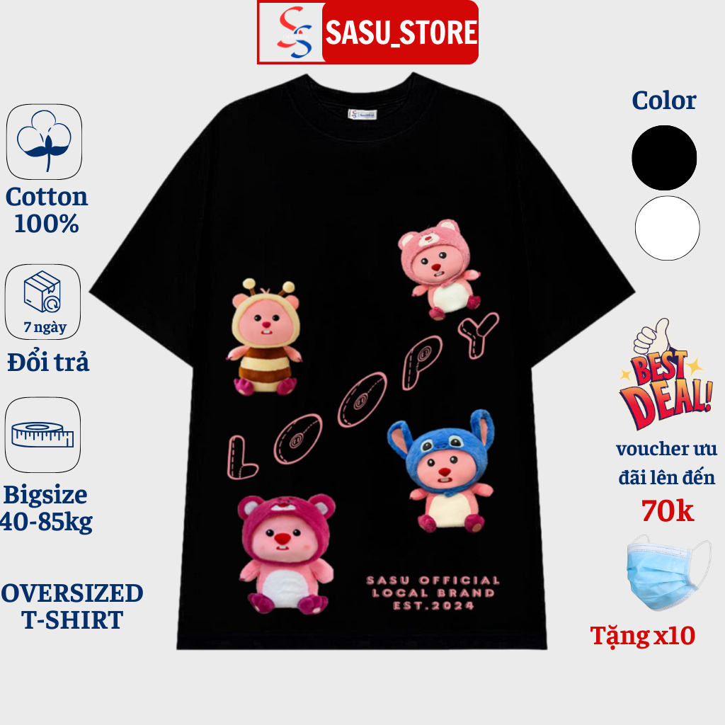 Áo thun unisex form rộng tay lỡ, áo thun local brand vải cotton cao cấp ...