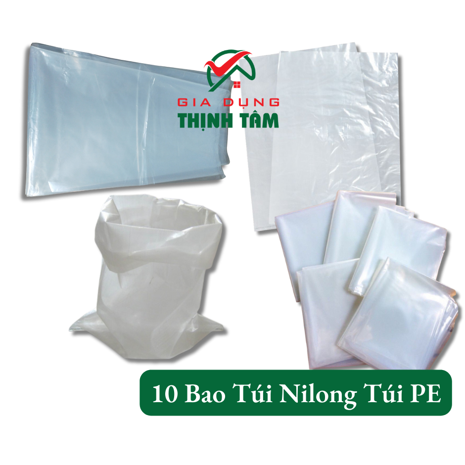 [THỊNH TÂM] 10 Bao Túi Nilong Túi PE Nhựa Trong Dẻo Loại Dày 60 x 120cm ...