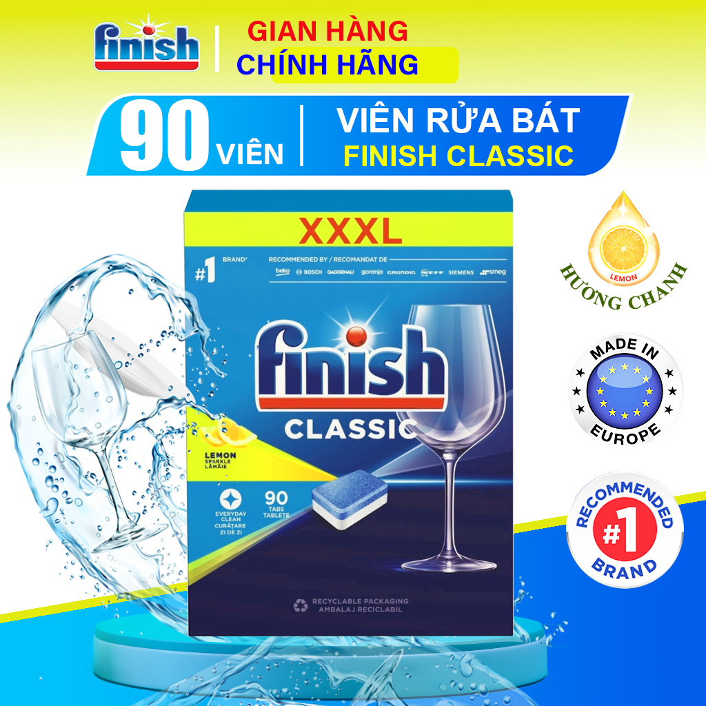 Viên Rửa Bát Finish Power Essential Hộp 100 Viên Chính Hãng Viên Rửa ...