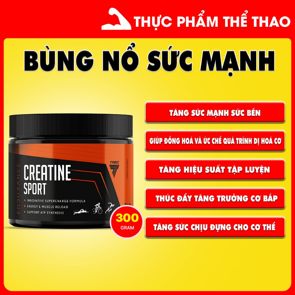 Pre Workout Creatine Sport 300g - Nhiều Mùi Vị - Hàng Chính Hãng TREC ...