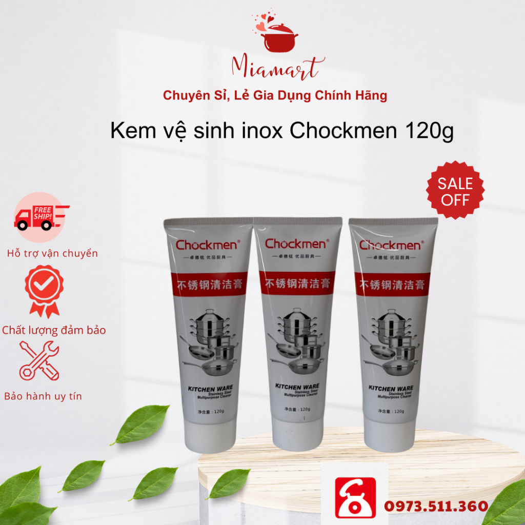 Kem vệ sinh inox Chockmen 120g | Shopee Việt Nam