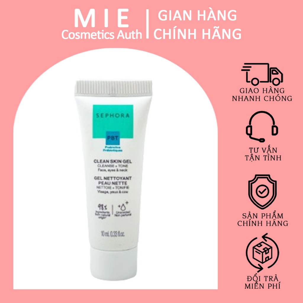 Sữa rửa mặt dạng Gel dưỡng ẩm Sephora Collection Clean Skin 10ml ...