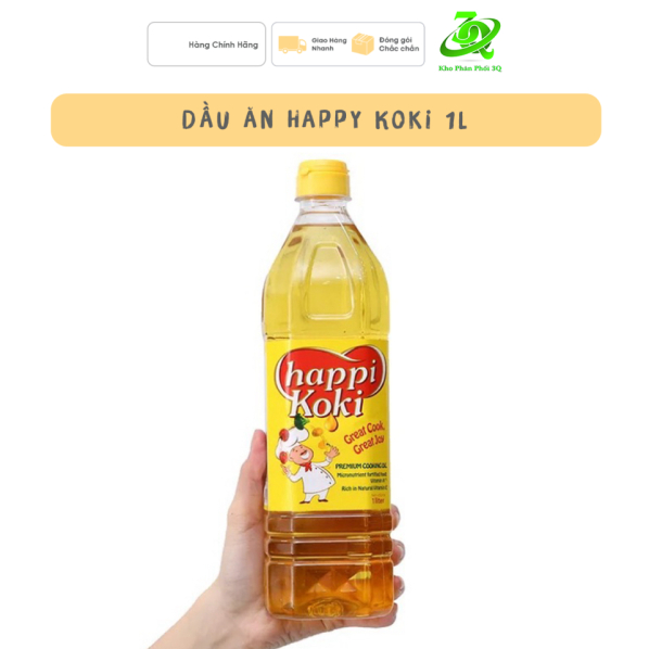 Dầu ăn Happy Koki 1 lít | Shopee Việt Nam