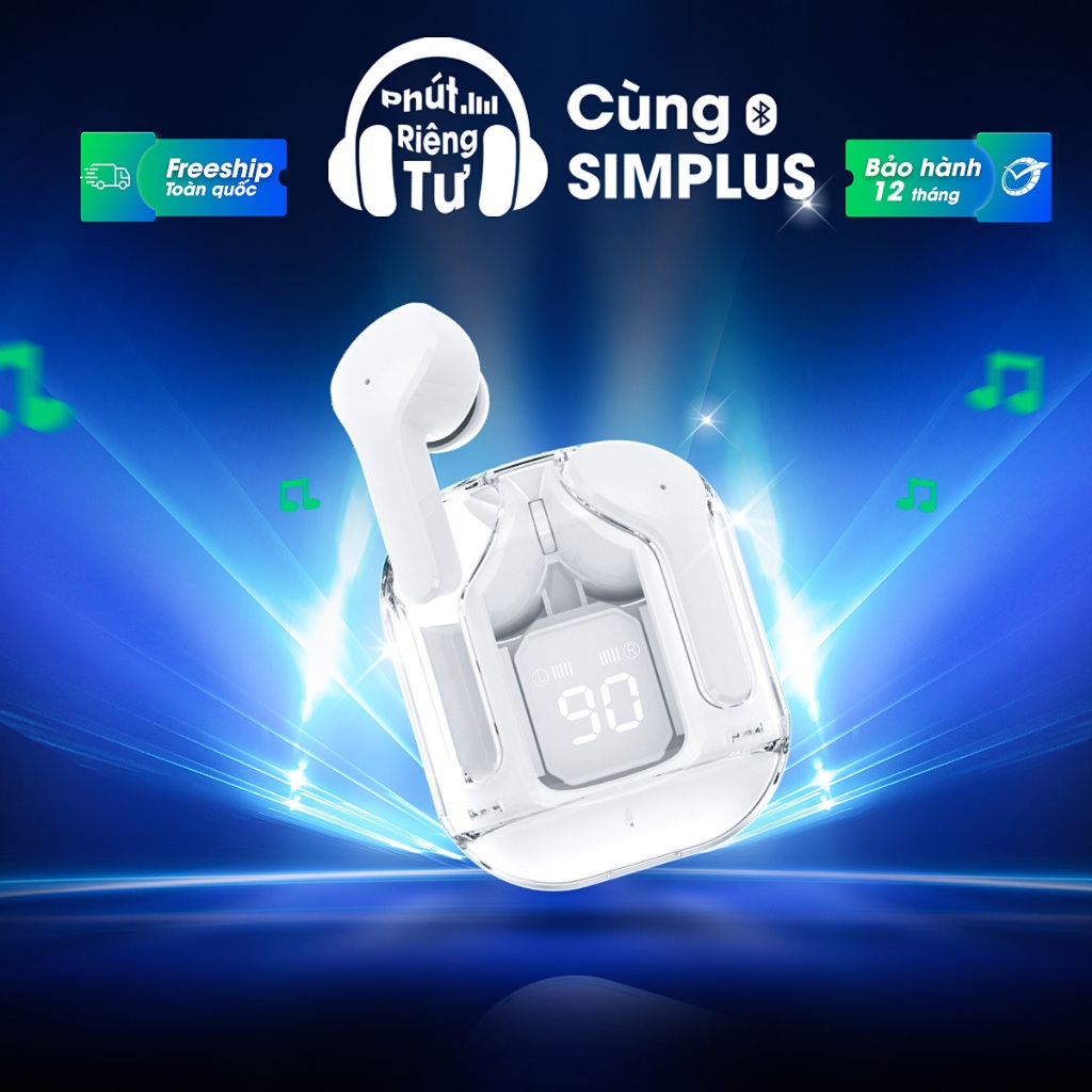 [SIMPLUS 01] Simplus 01 Tai nghe không dây Trong Suốt Chống Ồn tws, ANC Đầy Đủ Chức có Thể Sạc ...