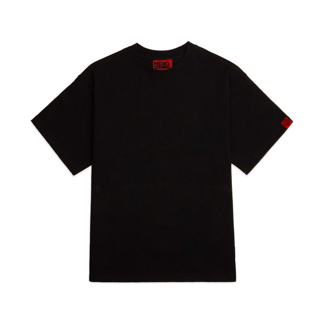 Áo thun NEVASOME Basic Tee Black & White Cotton 280gsm Tay Lỡ Form Boxy Nam Nữ | Shopee Việt Nam