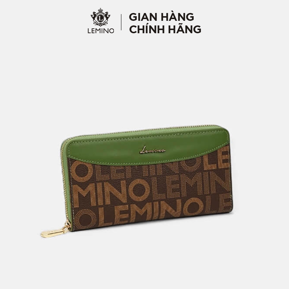 Ví nữ kéo khóa LEMINO Monogram Canvas LE451026 | Shopee Việt Nam
