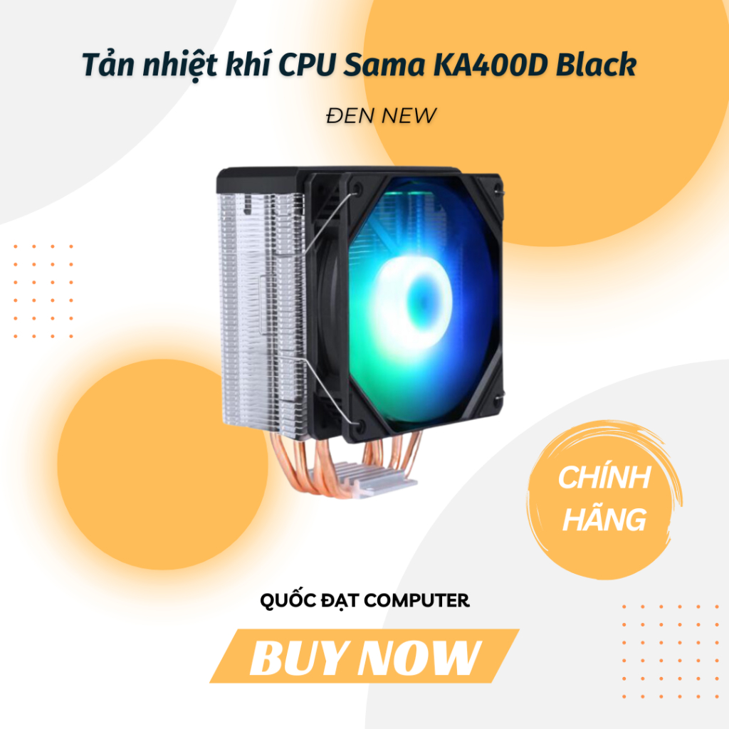 Tản nhiệt khí CPU Sama KA400D Black | Shopee Việt Nam