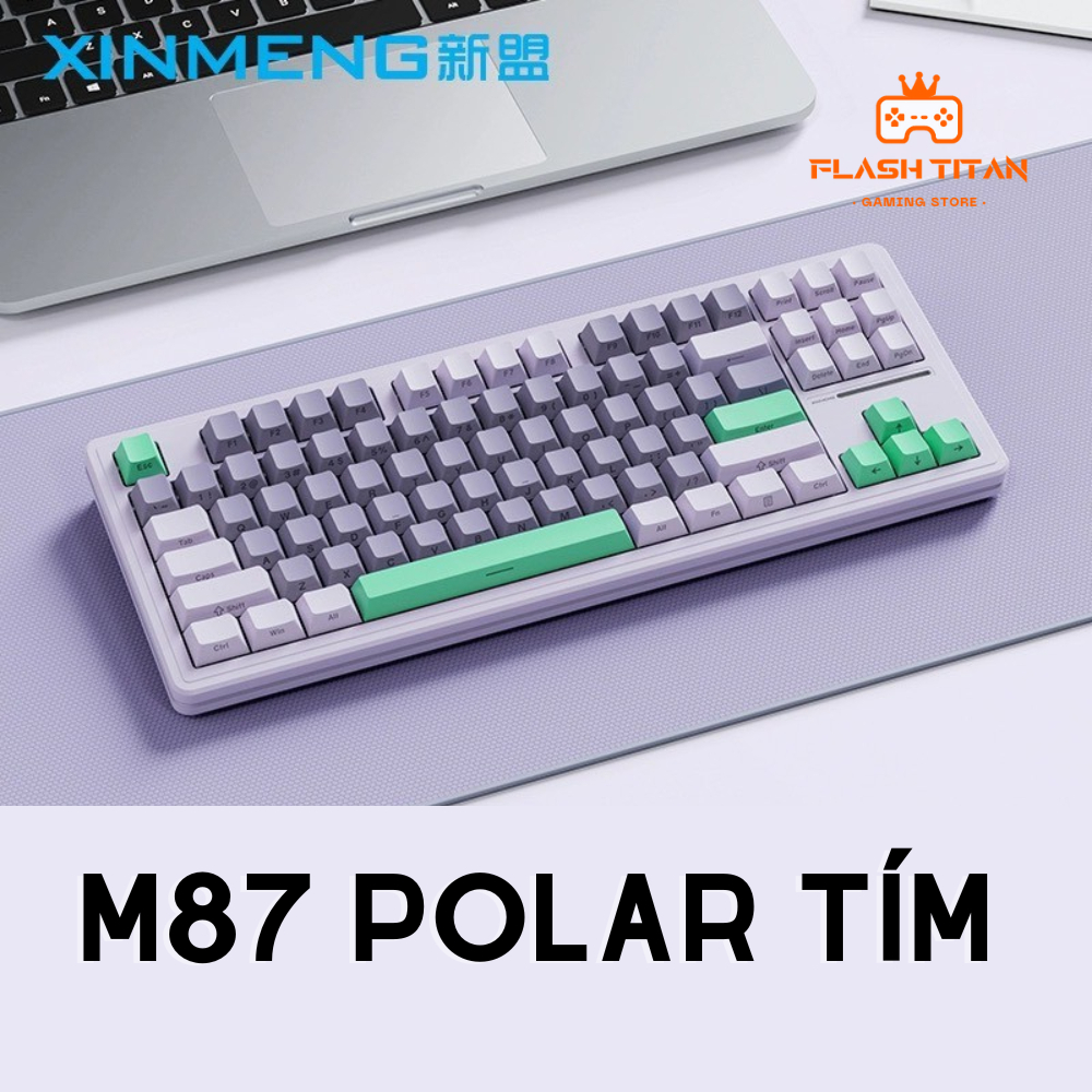 Bàn phím Xinmeng M87 pro V2 - LED RGB có app tùy chỉnh - Mạch xuôi ...