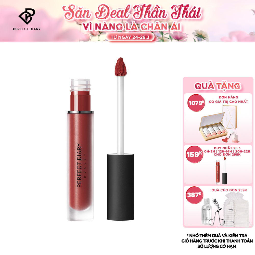 Son kem Perfect Diary tông lì siêu mịn lâu trôi 2.5g (Nhiều màu tùy ...
