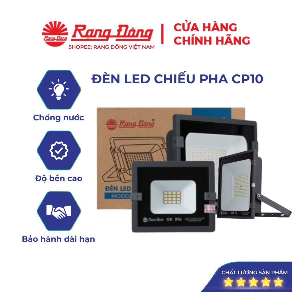Đèn Led Chiếu Pha Rạng Đông 10W,20W,30W,50W,70W,100W Chống Nước MODEL CP10 | Shopee Việt Nam