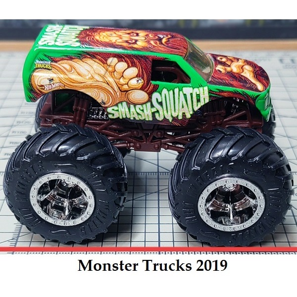 Xe quái vật mô hình Hot Wheels Monster Trucks Town Hauler Smash-Squatch ...