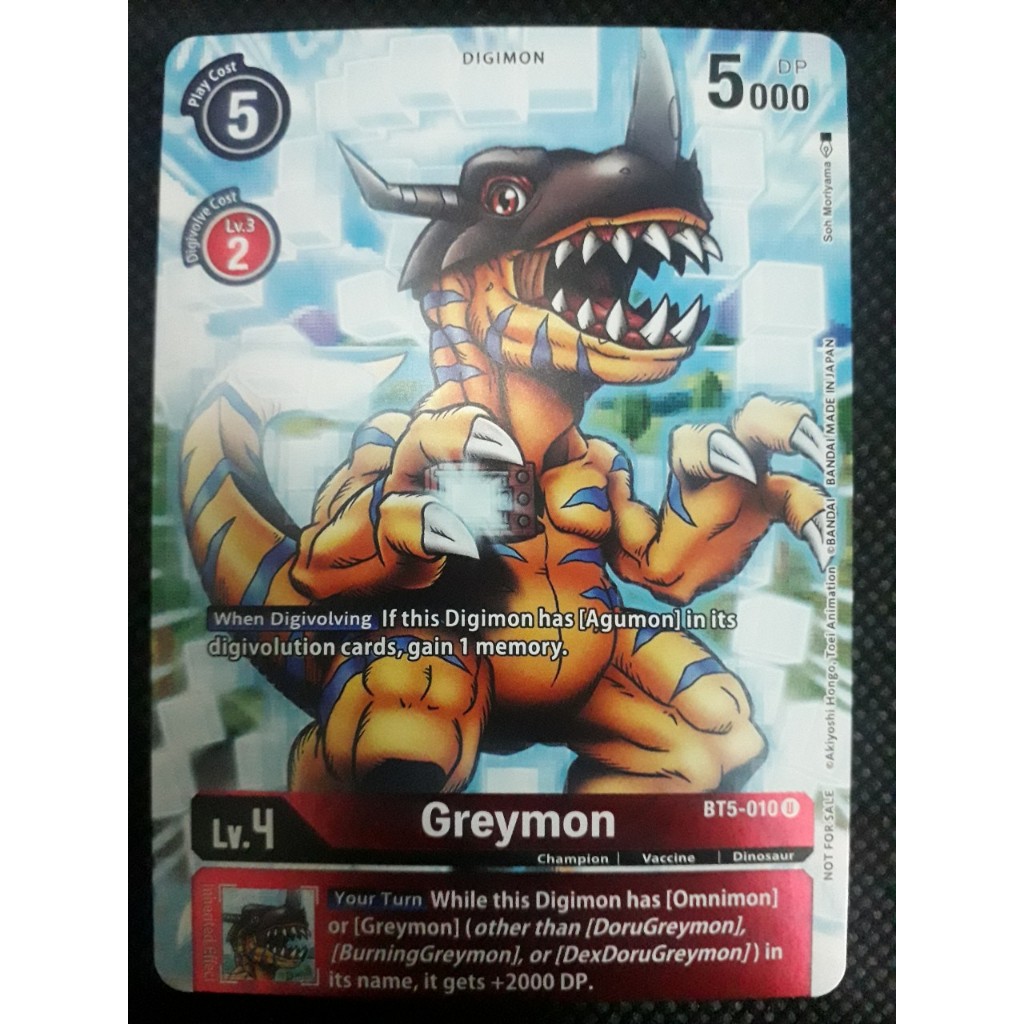 [TNTB] Thẻ bài Digimon BT5-010 - Greymon (25th Special Memorial) - Digimon - Uncommon | Shopee ...