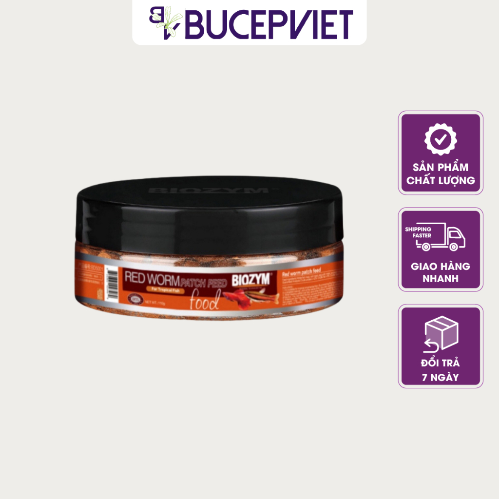 Biozym Red Worm Tab - Thức ăn sâu đỏ giàu dinh dưỡng cho cá cảnh (Viên ...