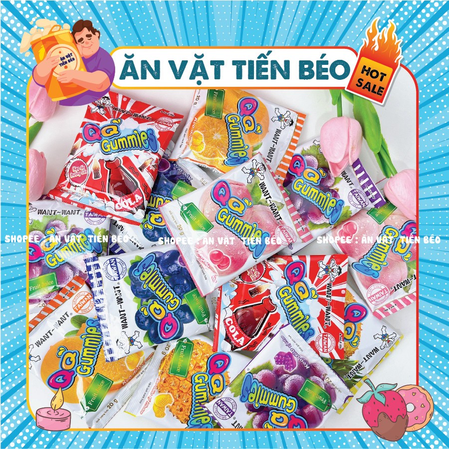 Kẹo dẻo trái cây Want Want Taiwan - 20g | Shopee Việt Nam