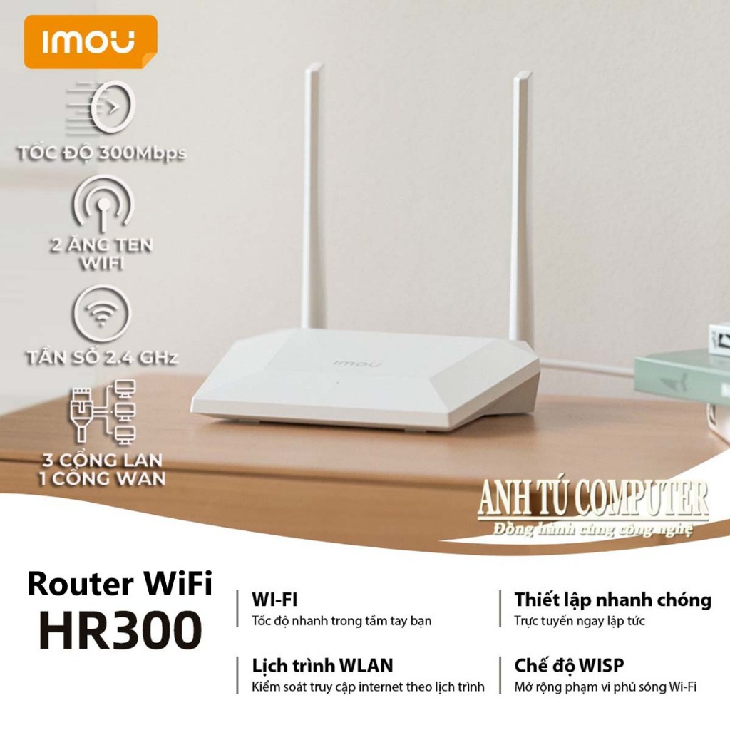 Thiết bị phát Wi-Fi 300Mbps IMOU HR300 | Shopee Việt Nam