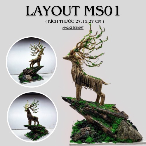 Layout Hươu, Rồng Cho Bể Cubic 30.30.30cm | Shopee Việt Nam