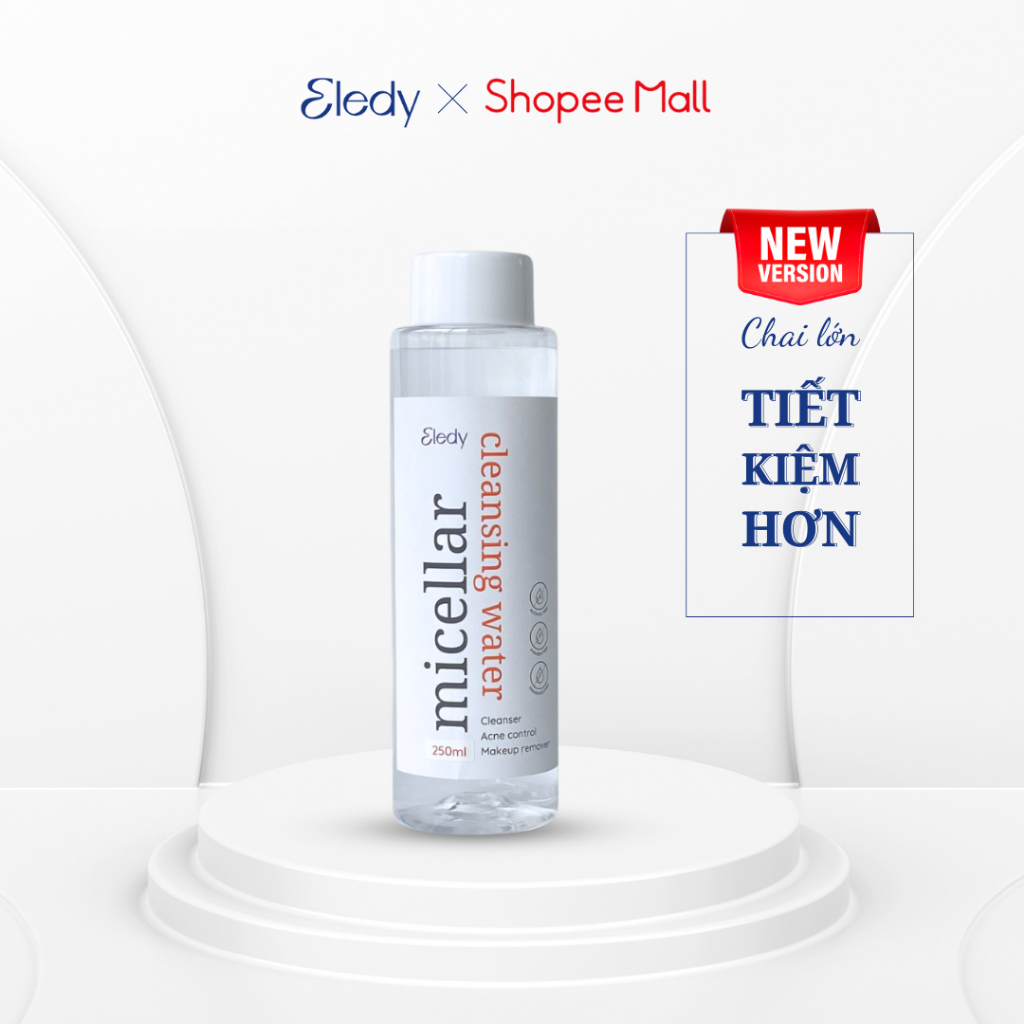 Nước tẩy trang làm sạch sâu ELEDY Micellar Cleansing Water | Shopee ...