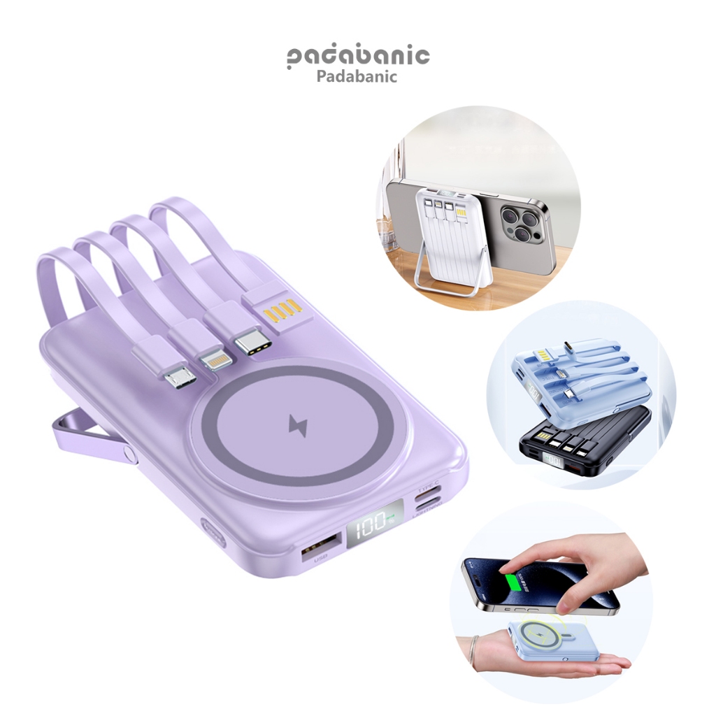 Pin Sạc Dự Phòng Padabanic 852 Sạc Nhanh Không Dây 15W Và Sạc Có Dây ...
