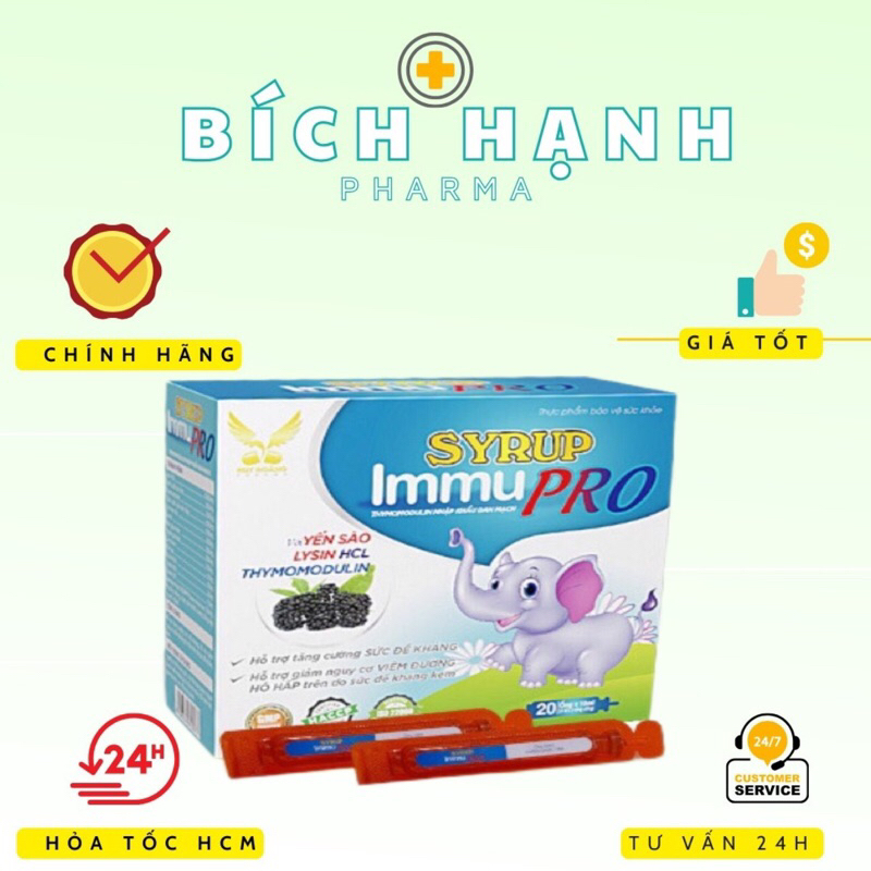[Chính Hãng] Syrup IMMU PRO - Siro ăn ngon, tiêu hoá tốt, tăng đề kháng ...