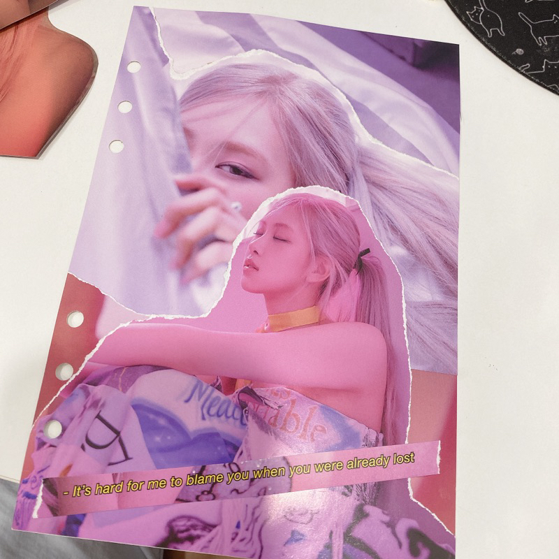 Bìa trang trí binder A5 diy từ album scarpbook blackpink | Shopee Việt Nam
