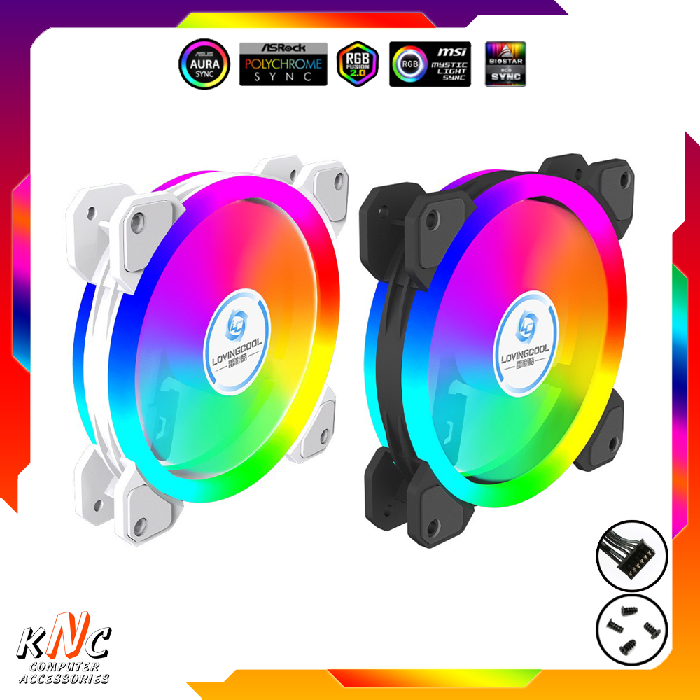 Quạt Tản Nhiệt Fan Led RGB V2 6Pin Kích Thước 12cm Đồng Bộ Mainboard ...
