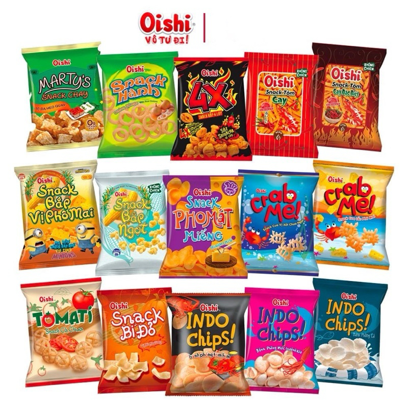 Snack Oishi size V/BB (75-80g) các vị | Shopee Việt Nam