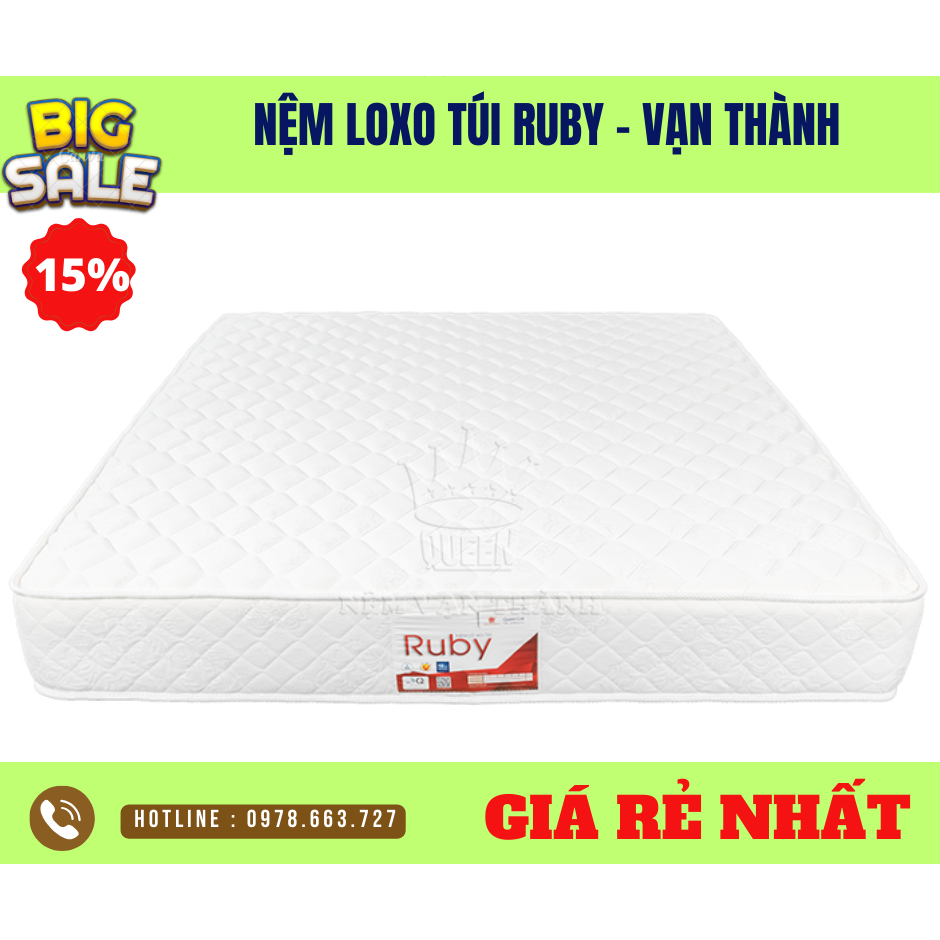 Nệm lò xo túi Vạn Thành Ruby [ 26cm ] | Shopee Việt Nam