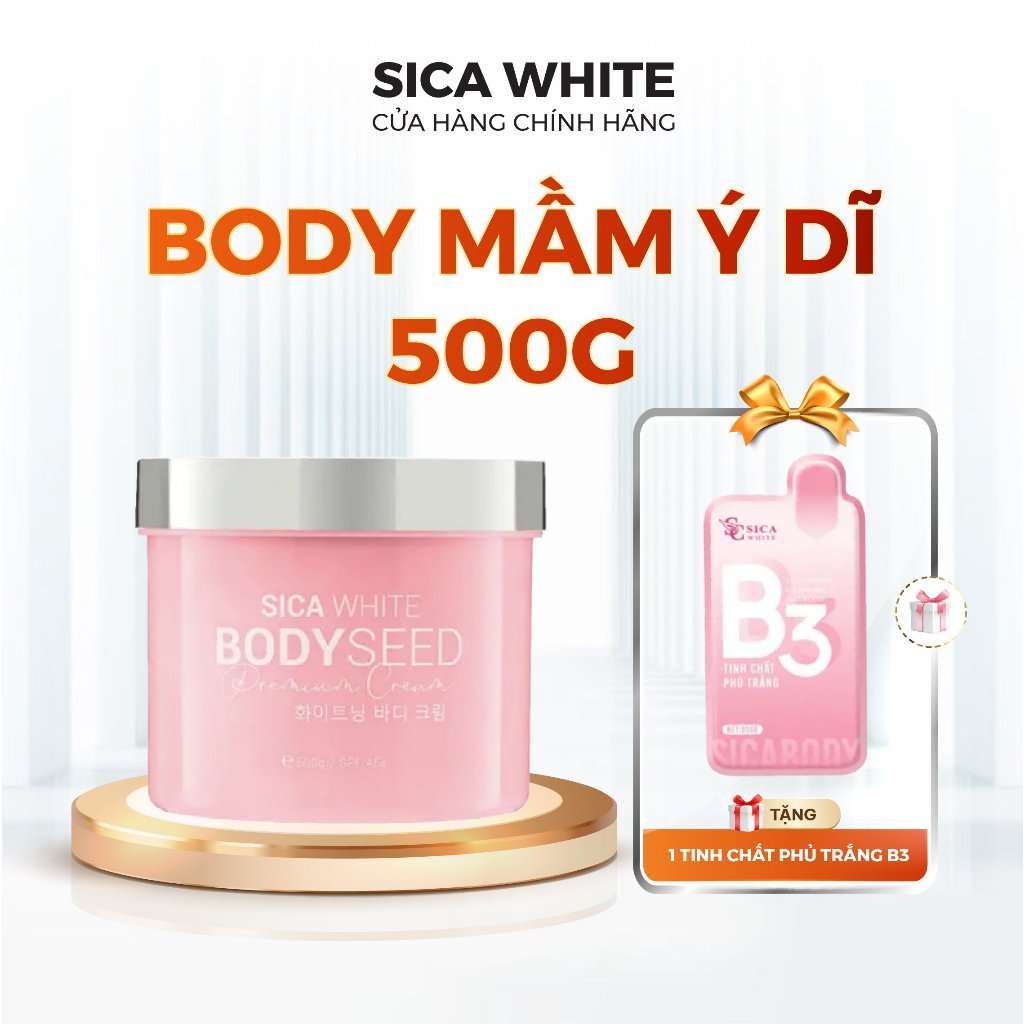 Kem Sica White Body Mầm Ý Dĩ 500G, Body Seed Dưỡng Trắng Sáng, Nuôi ...