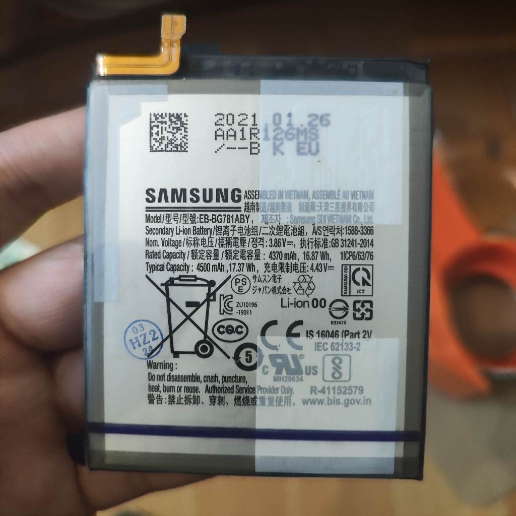 Pin Samsung A52/ A52s/ S20 FE zin chính hãng, Dung lượng 4500mAh, Bảo hành 12 tháng | Shopee ...