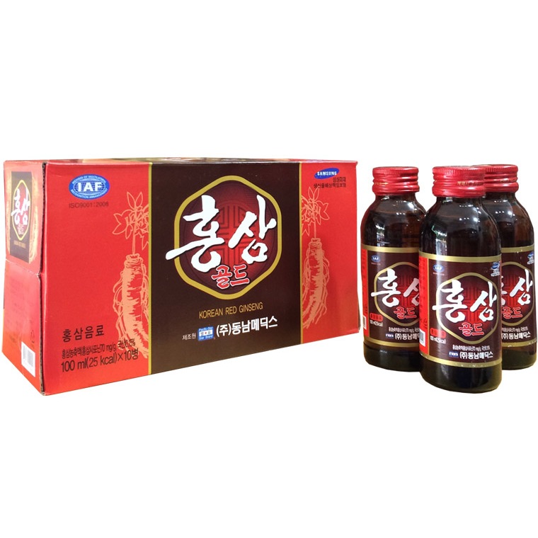 Nước Uống Hồng Sâm Gold Hàn Quốc (100mlx10 chai) | Shopee Việt Nam