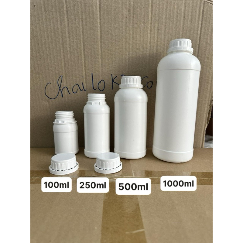 Chai nhựa HDPE 100ml 250ml (SET 10SP), chai nông dược | Shopee Việt Nam